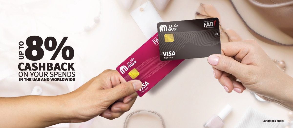 FAB Credit Cards - Offers, Discounts Value Back | SHARE Rewards